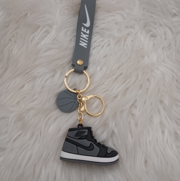 Nike | Accessories | Nike Air Jordan Grey Keychain | Poshmark